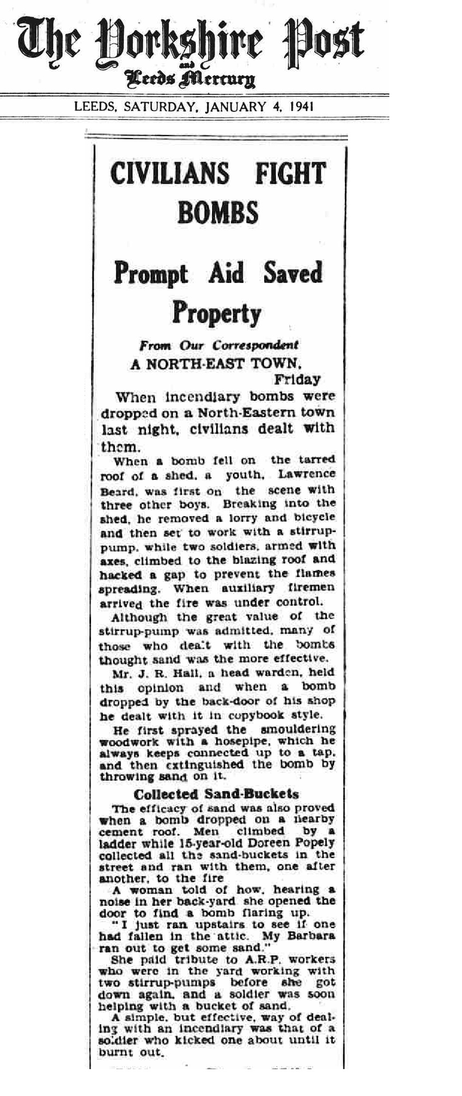 Raid #5 (2 Jan. 1941) – RAIDS OVER YORK