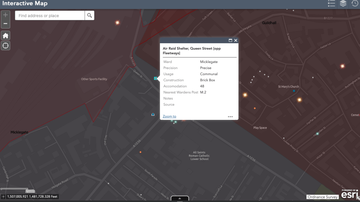 Interactive Digital Map – RAIDS OVER YORK